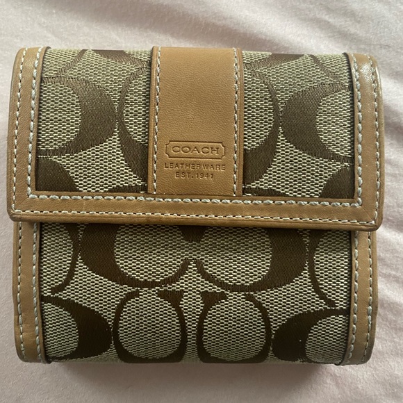 Coach | Bags | Coach Tan Wallet | Poshmark